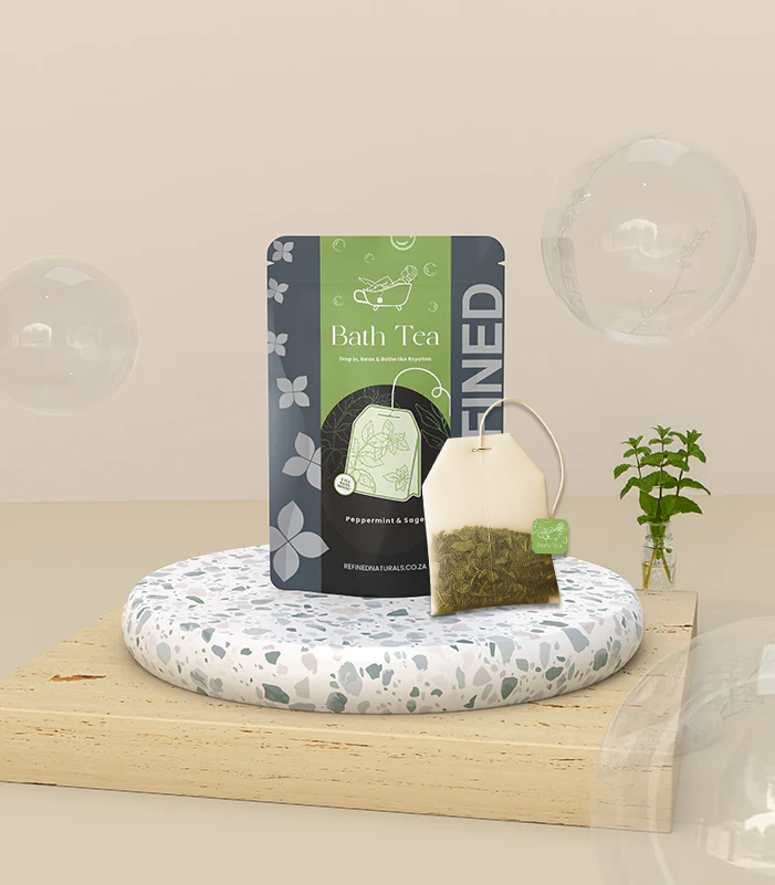 Bath Tea Bag - Peppermint & Sage – Refined Naturals
