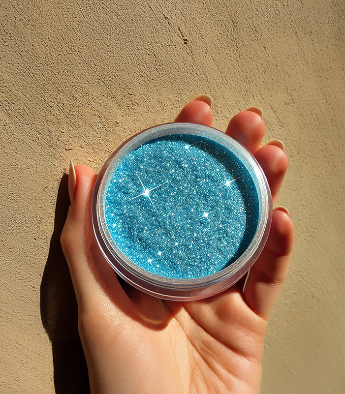 Blue Mica Powder (Sky Blue) – Bold & Brilliant – Refined Naturals