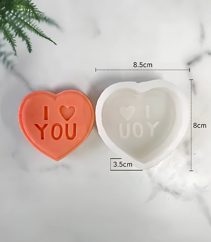 I Love You Heart Shaped Silicone Mould – Refined Naturals
