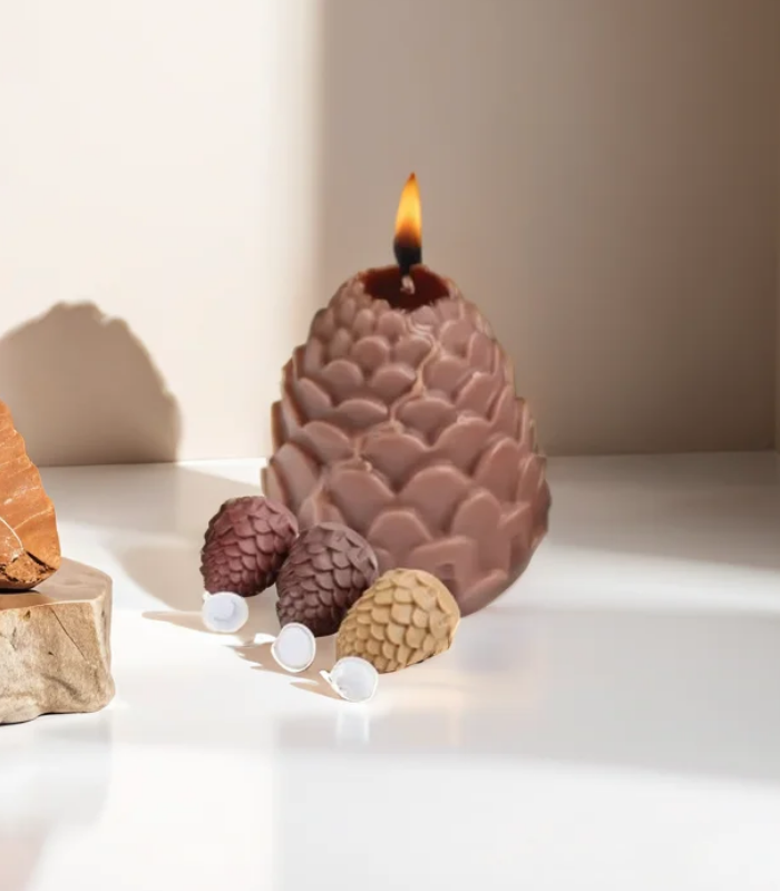 Pine Cone Silicone Mould (6cm x 6cm x 6.7cm) – Refined Naturals