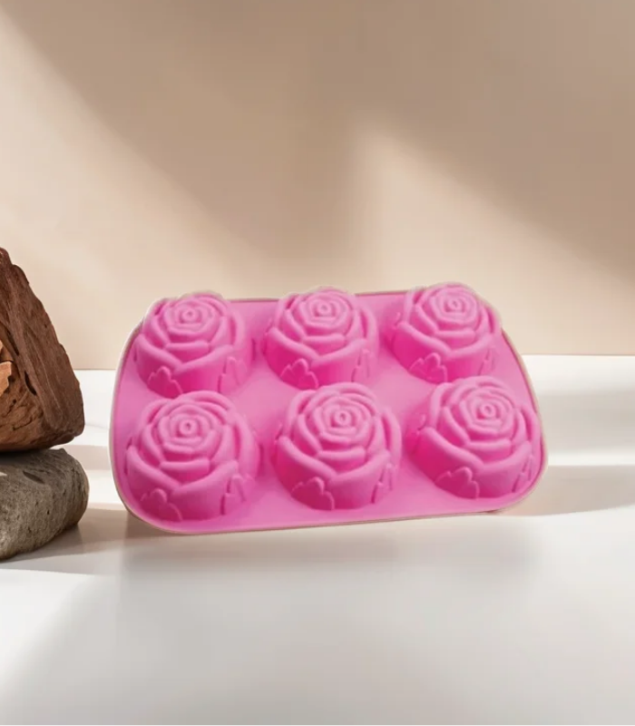Rose Silicone Mould (6-in-1) – Refined Naturals